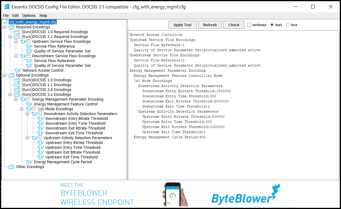 Cable Modem Config File Editor - Excentis Cable Modem Config File Editor - Excentis